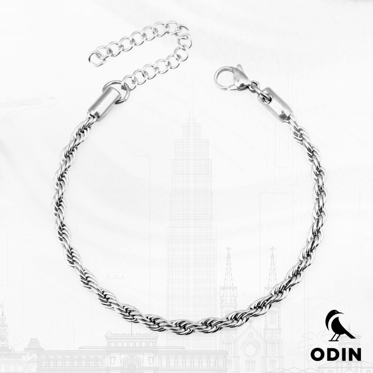 Vòng tay ODIN Rope chain 3mm thép Titan 316L - ODIN