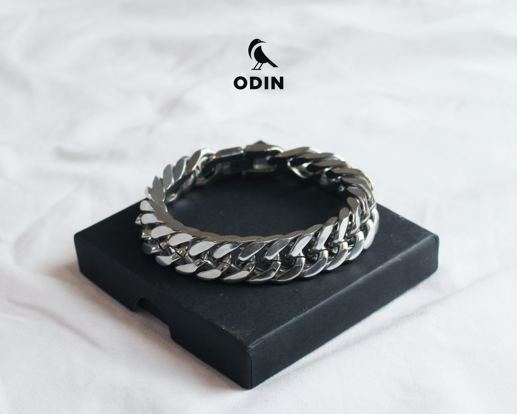 Vòng tay Cuban Juggernaut - 13mm - Thép Titan không gỉ 316L - ODIN